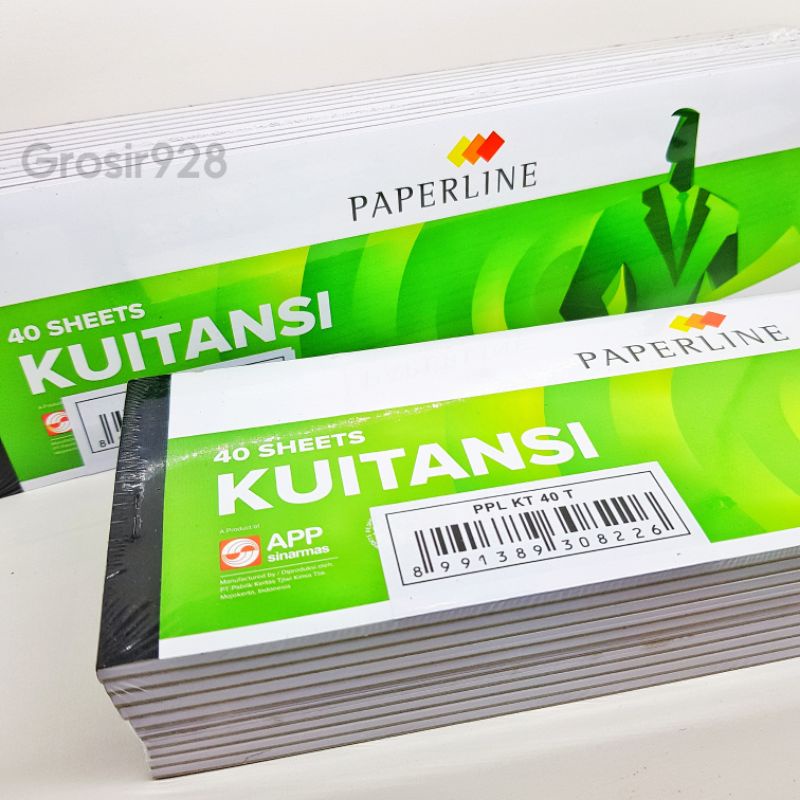 Jual Buku Kuitansi / Kwitansi Paperline Sedang PPL KT 40 T (40 lembar) | Shopee Indonesia