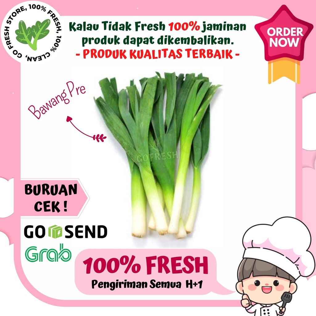 Jual DAUN BAWANG PREI DAGING / GODONG PREI / PRE / SAYURAN SEGAR / PER ...