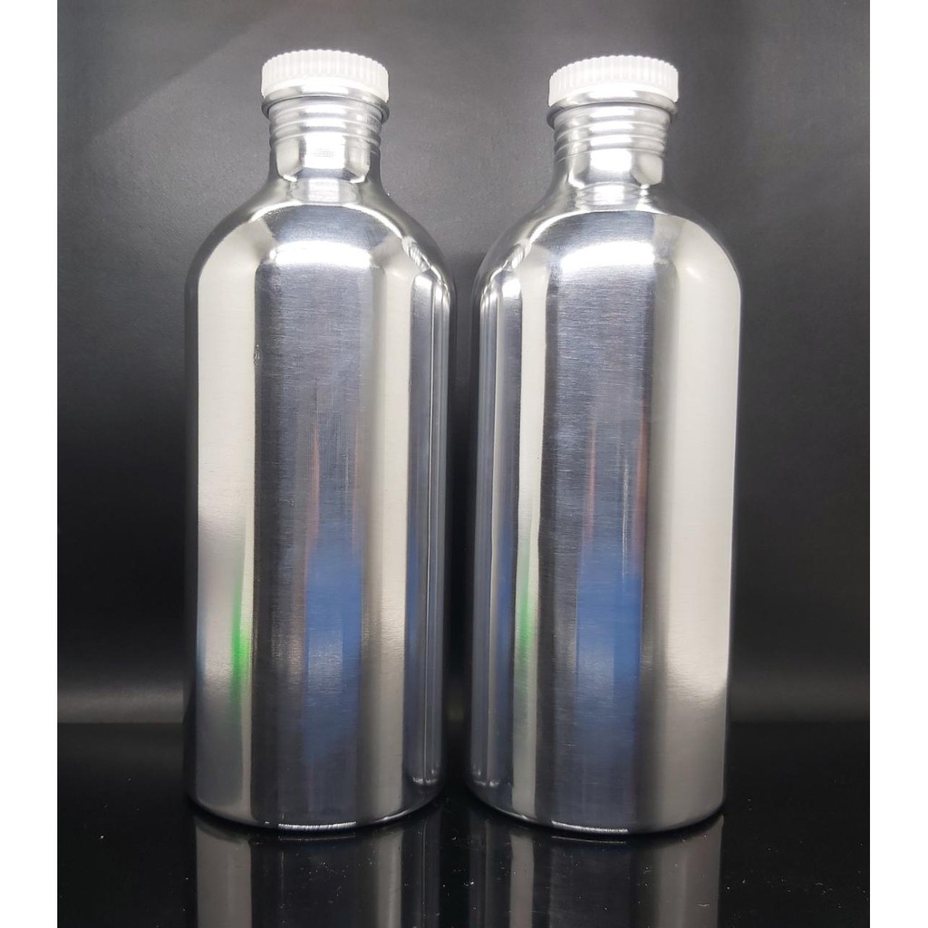 Jual KALENG UV 500 ML SILVER. BOTOL ALUMUNIUM SILVER MENGKILAP. BUAT ...