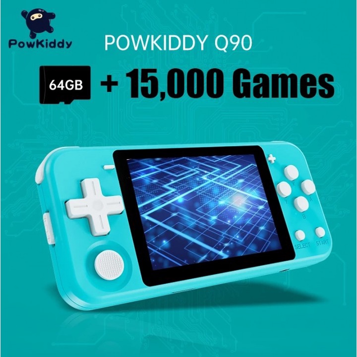 Jual VIA5838 - POWKIDDY Q90 Retro Games Handheld Console 64GB - Game ...
