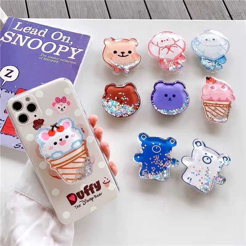 Jual POP SOCKET JOLINE / POPSOCKET GLITER CARTOON KARAKTER IMUT ...