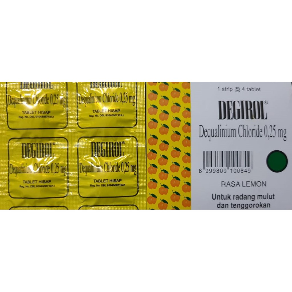 Jual Degirol tablet untuk radang tenggorokan - dequalinium chloride 0 ...
