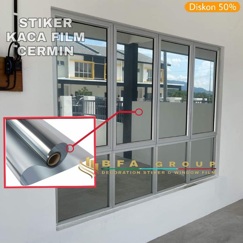 Jual Kaca film one way cermin Wallpaper kaca Gedung Rumah Mobil Meredam ...