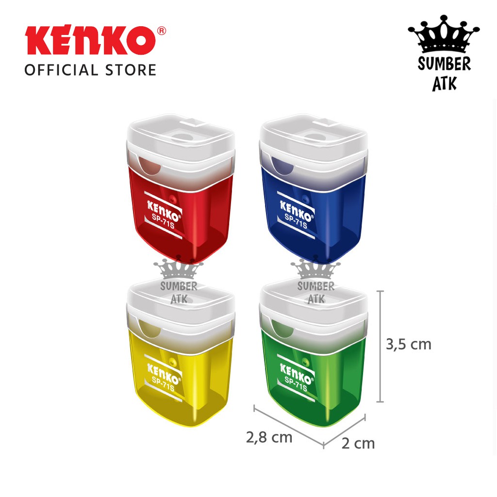 Jual Sharpener / Rautan Kenko SP-71 (1 Lubang) - 1 PCS | Shopee Indonesia