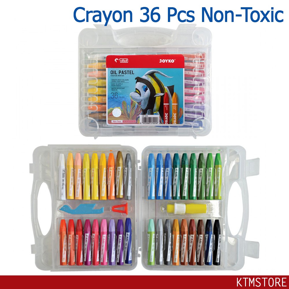 Jual Crayon Set Krayon Crayon Anak Crayon Titi 36 Pcs Oil Pastel OP-36S ...