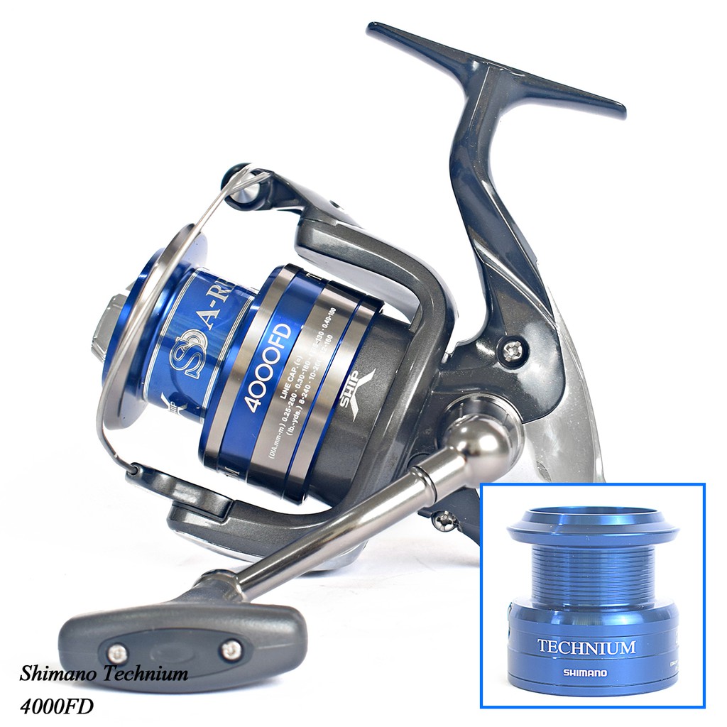 Jual Reel Spinning Shimano Technium 4000 FD Double Spool | Shopee Indonesia