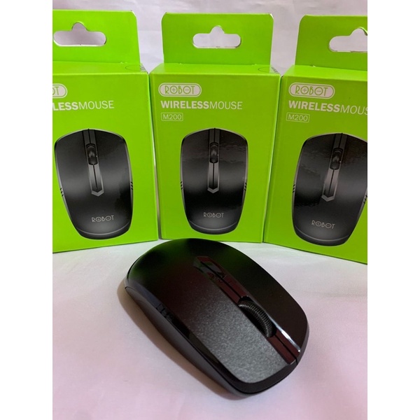 Jual ROBOT WIRELESS MOUSE M200 / MOUSE BLUETHOOTH | Shopee Indonesia