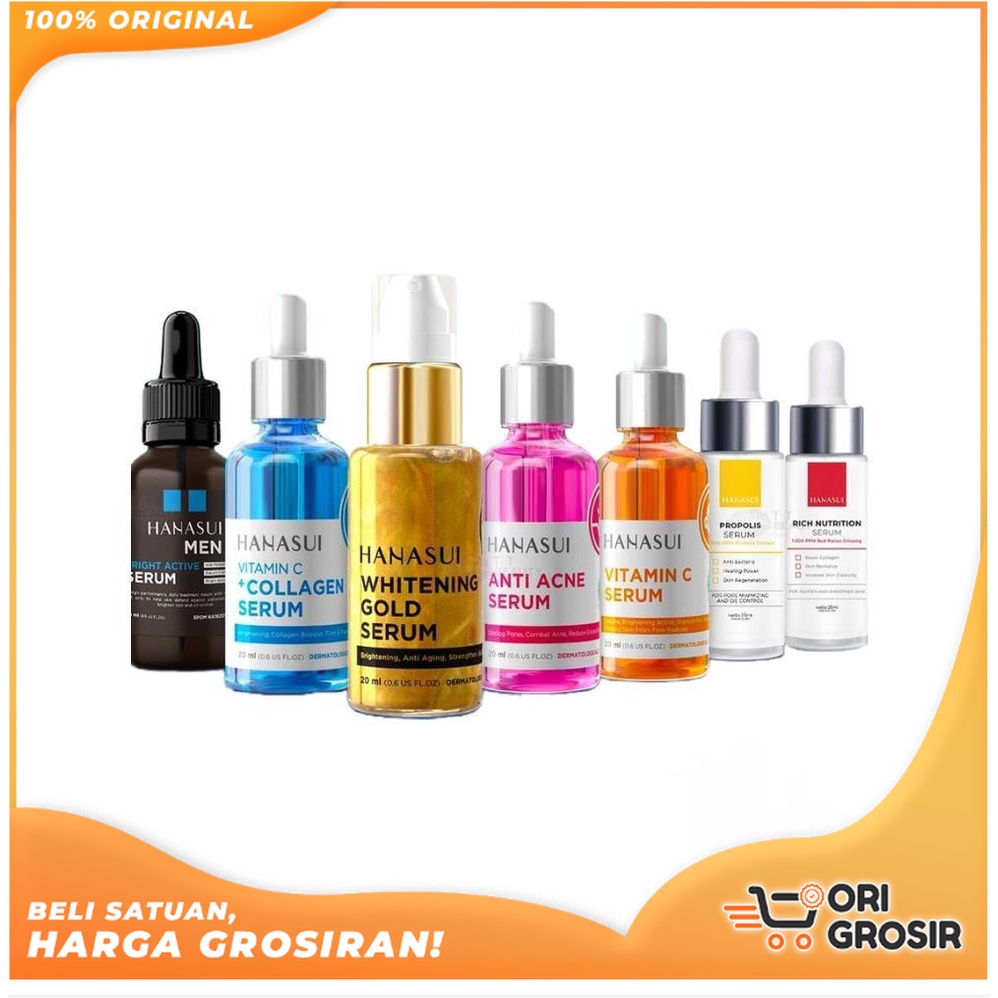 Jual ORI Grosir HANASUI Serum Series Vit C + Collagen Serum Anti Acne ...