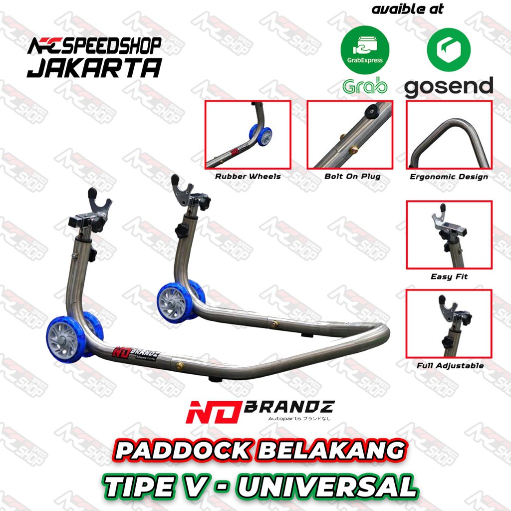 Jual Standart Paddock Belakang NO BRANDZ Stainless Paddock TIPE V ...