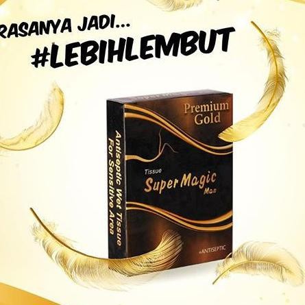 Jual Tissue/Tisu Super Magic Man Premium Gold Isi 3 Sachet Tisue ...
