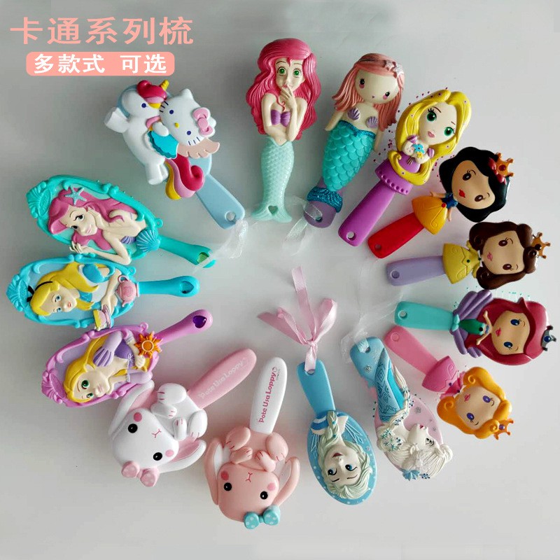 Jual Sisir 3D Pijat Ion Negatif Anti Statis Frozen Princess Disney ...