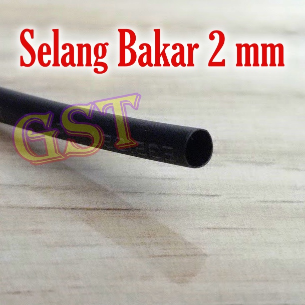 Jual 5Meter selang Bakar hitam 2 mm selongsong heatshrink 2mm | Shopee ...
