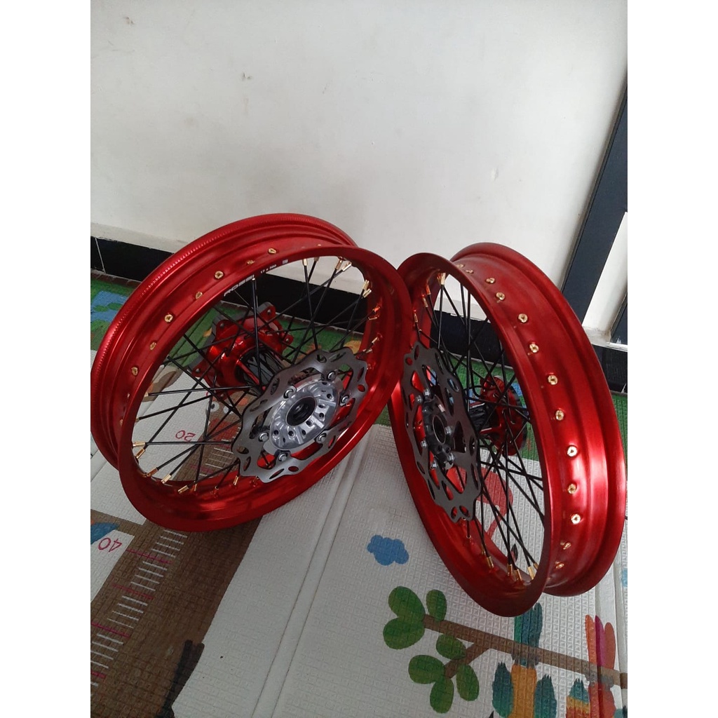 Jual VELG SET WHEELSET SUPER MOTO PNP YAMAHA WR155 -SUPERMOTO YAMAHA ...