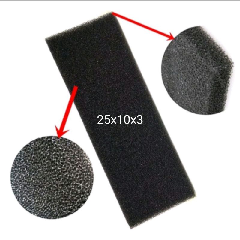 Jual KAPAS BUSA BIO FOAM FILTER AQUARIUM AQUASCAPE UKURAN 25x10x3 CM ...
