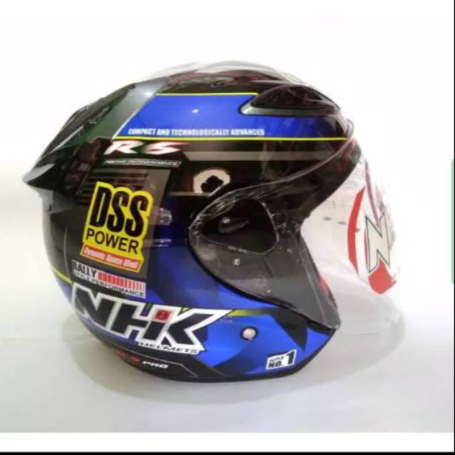 Jual Helm NHK biru hitam | Shopee Indonesia