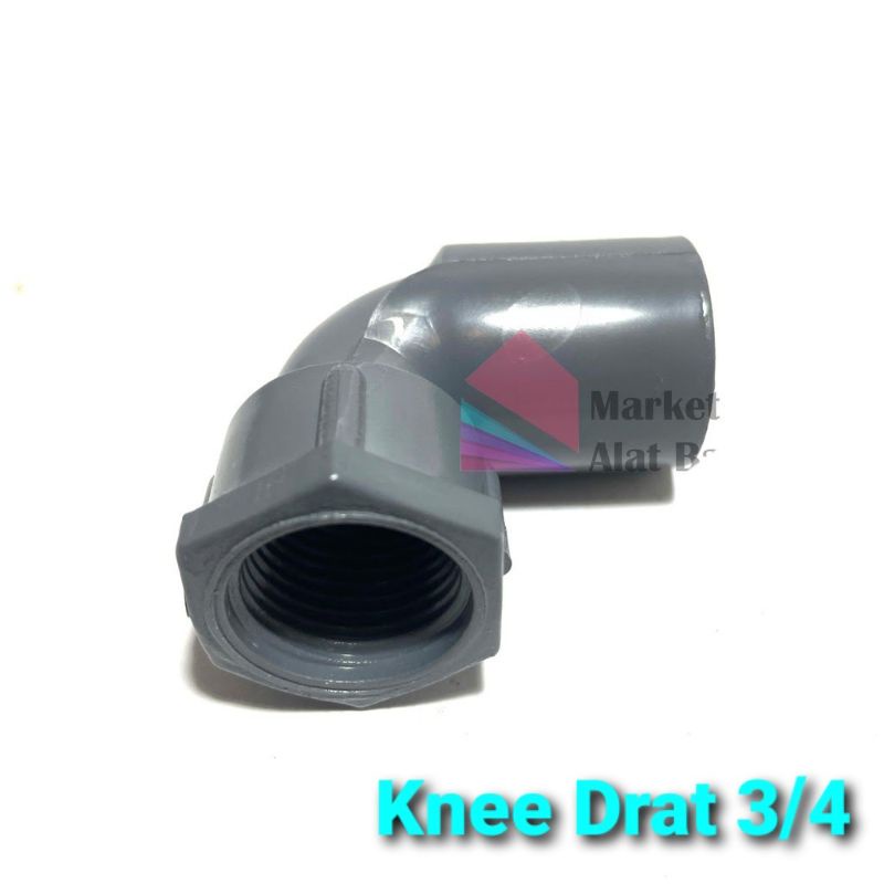 Jual Knee Keni L Elbow Drat Dalam 3/4 Inch Fitting Pipa PVC Jaya TS Original | Shopee Indonesia