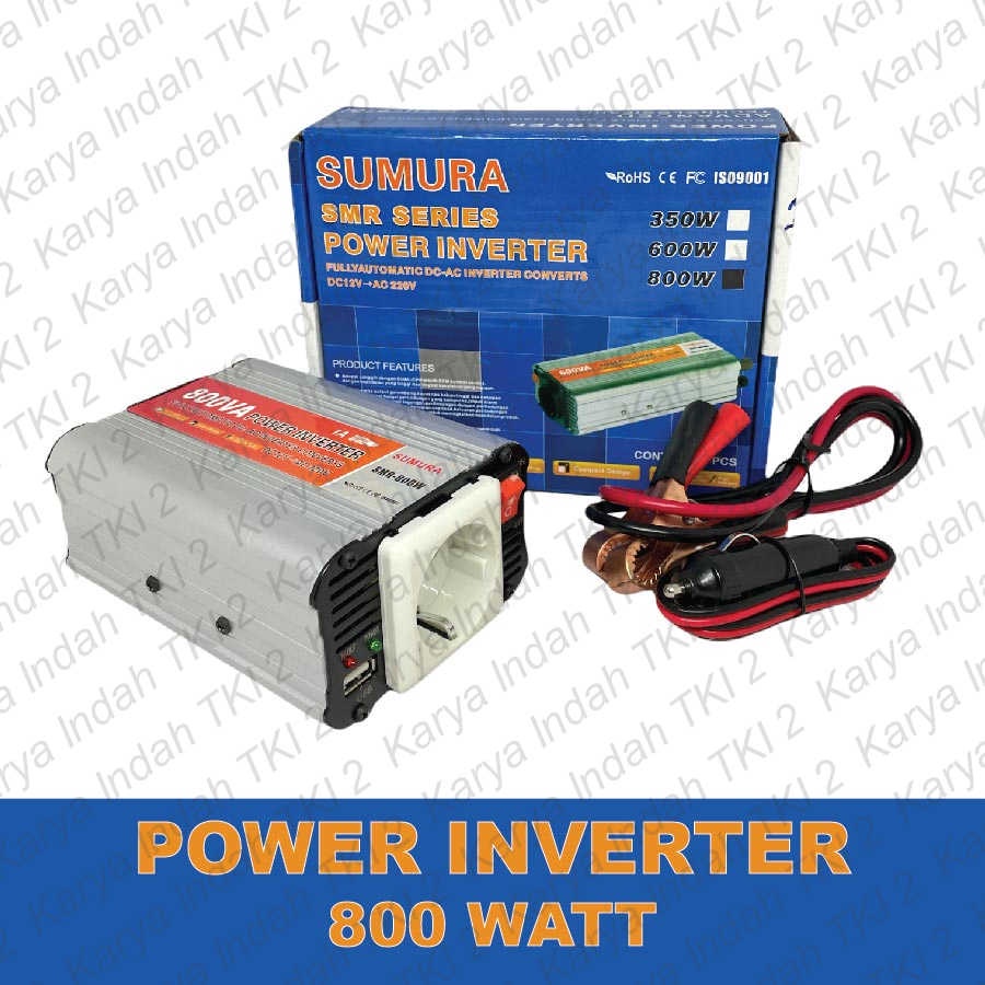 Jual Power Inventer Mobil 800W SUMURA DC AC Converter Listrik 800 Watt ...