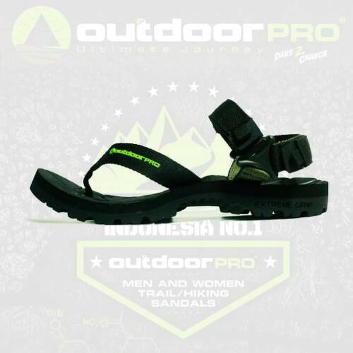 Jual Jual Sandal Gunung Outdoor Pro Cruiser Black / Sendal Gunung ...