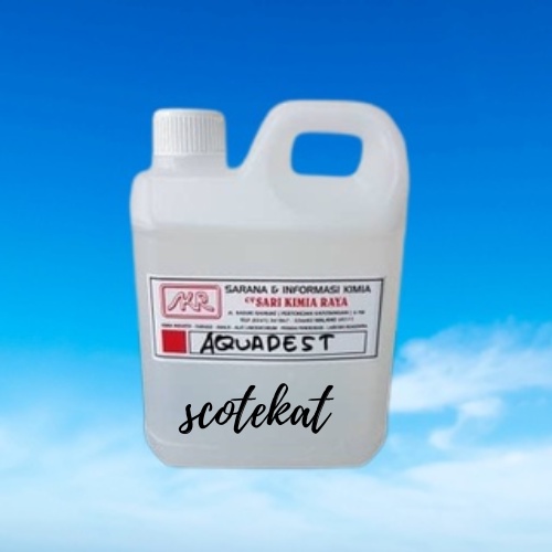 Jual Aquades / Akuades / Aquadest / Air Suling / Air murni (H2O) 1 ...