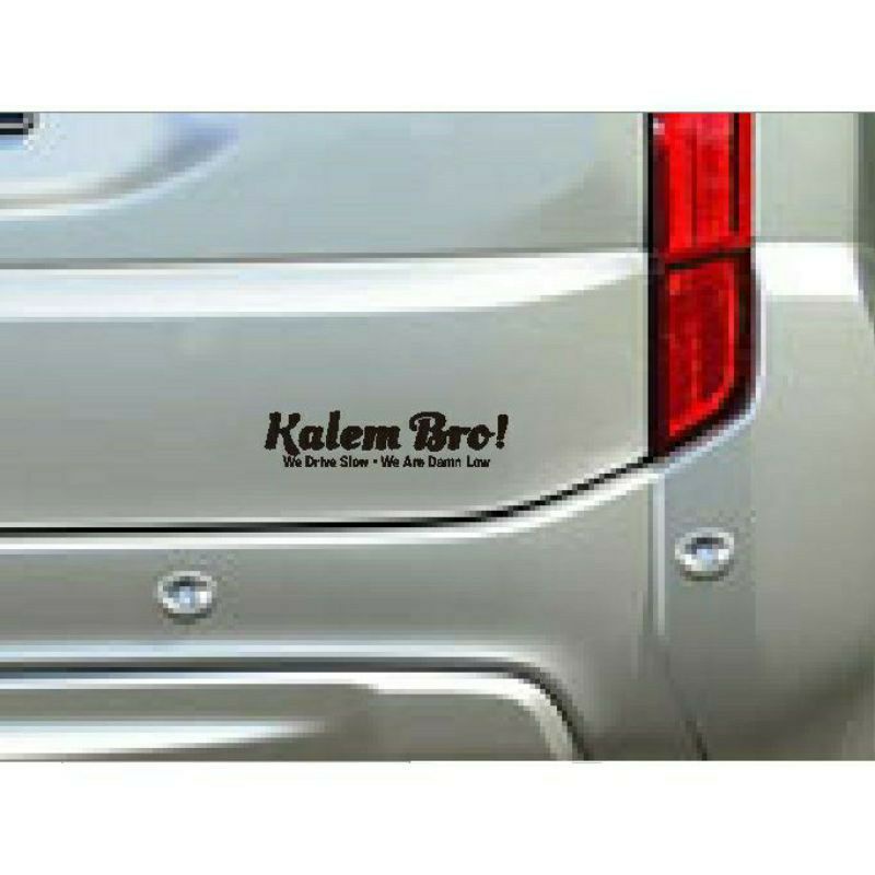 Jual stiker Kalem Bro!, stiker Cutting Kalem bro buat motor, mobil ...