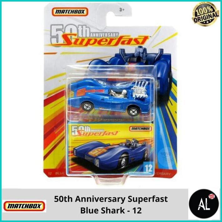 Jual Al Matchbox 50Th Anniversary Superfast Blue Shark | Shopee Indonesia