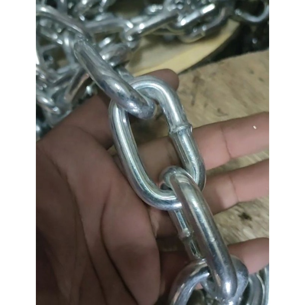 Jual Rantai besi galvanis ukuran 10mm/Rantai kapal besar 10mm eceran ...