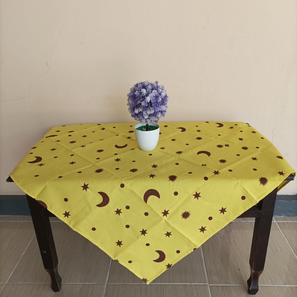 Jual Cover Taplak Meja Kecil Ukuran 100x100 cm Kain Katun Halus Aneka ...