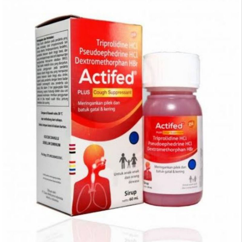 Jual Actifed syrup pilek & batuk kering 60ml | Shopee Indonesia
