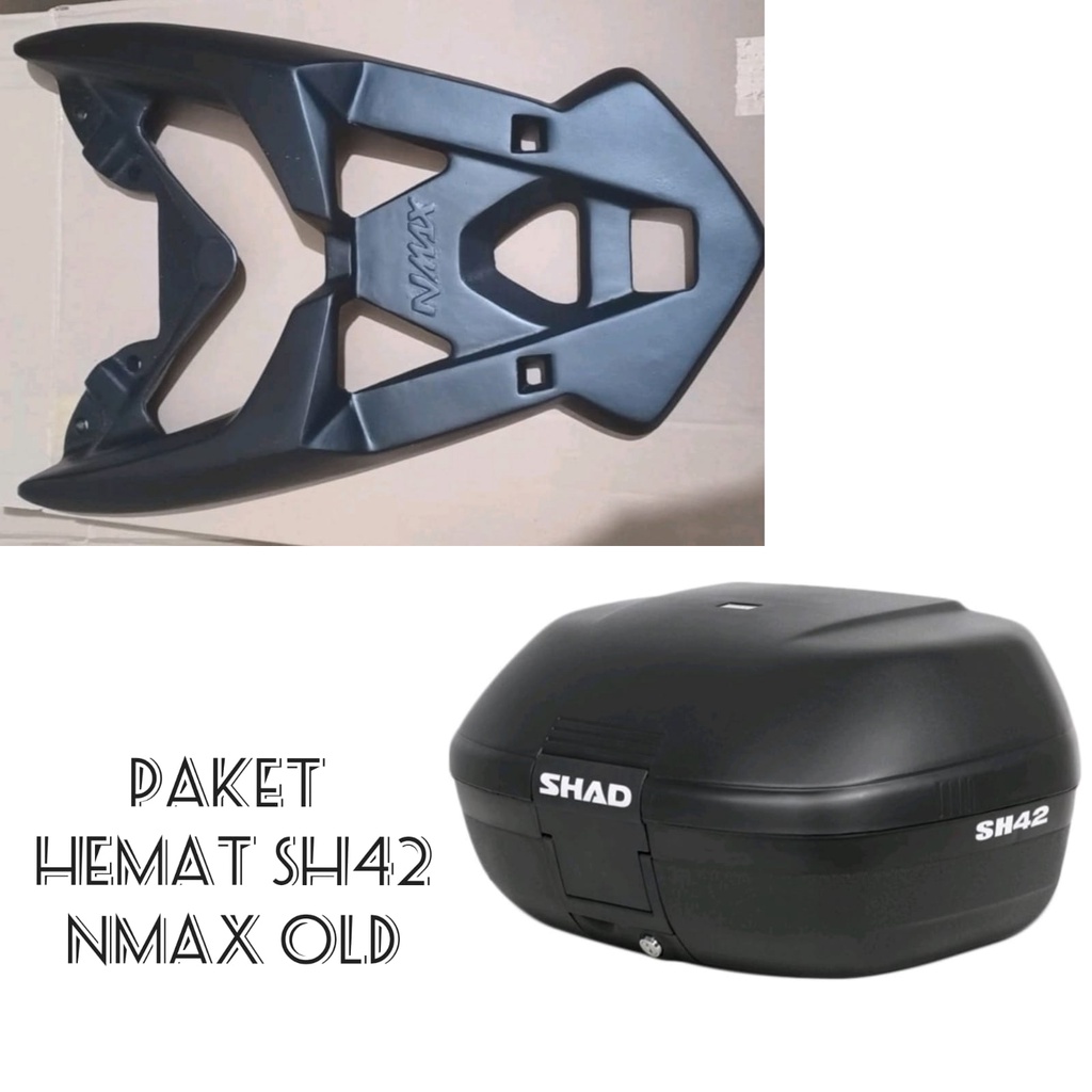 Jual PAKET BOX SHAD SH42 PLUS BREKET NMAX LAMA TOP BOX SH42 BREKET BOX ...