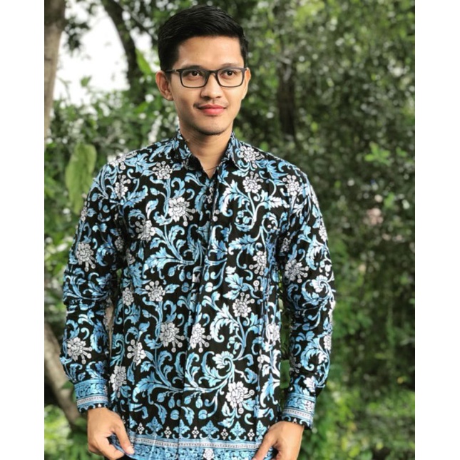 Jual KEMEJA BATIK PRADA MUTIARA BAKUNG EMAS | Shopee Indonesia