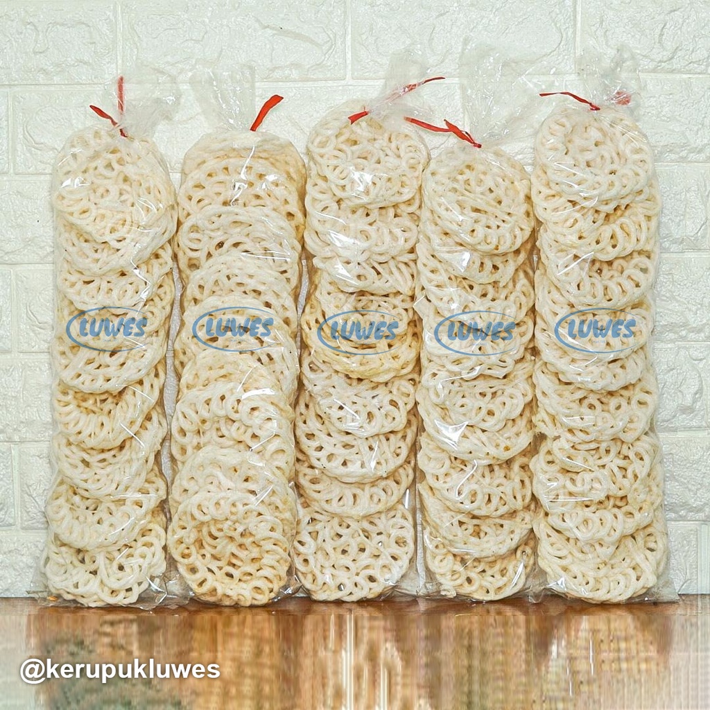 Jual KERUPUK MAWAR BESAR KEMPLANG KRUPUK UYEL MEKAR PUTIH LAUK MAKANAN ...