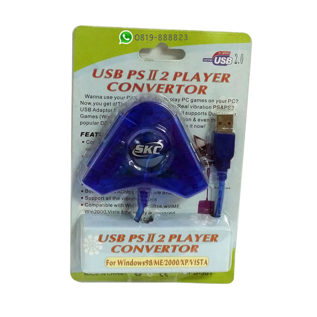 Jual Konverter Kontroler Dual PS1 PS2 to PC USB Game Adapter | Shopee ...
