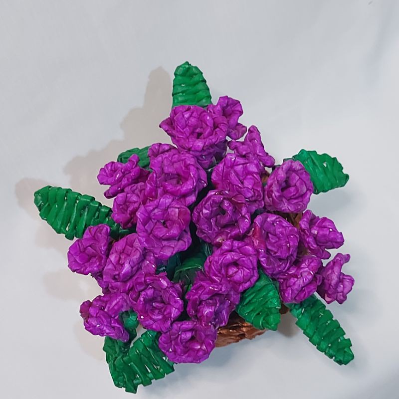 Jual Bunga Rose Purle/Anyaman/Kerajinan Tangan | Shopee Indonesia