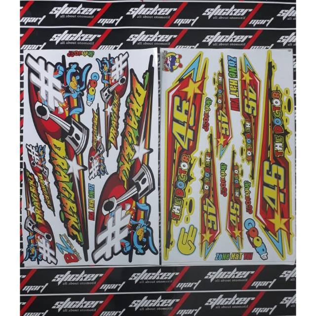Jual Striping motor All Bebek Matic Sticker motif Universal varian ...
