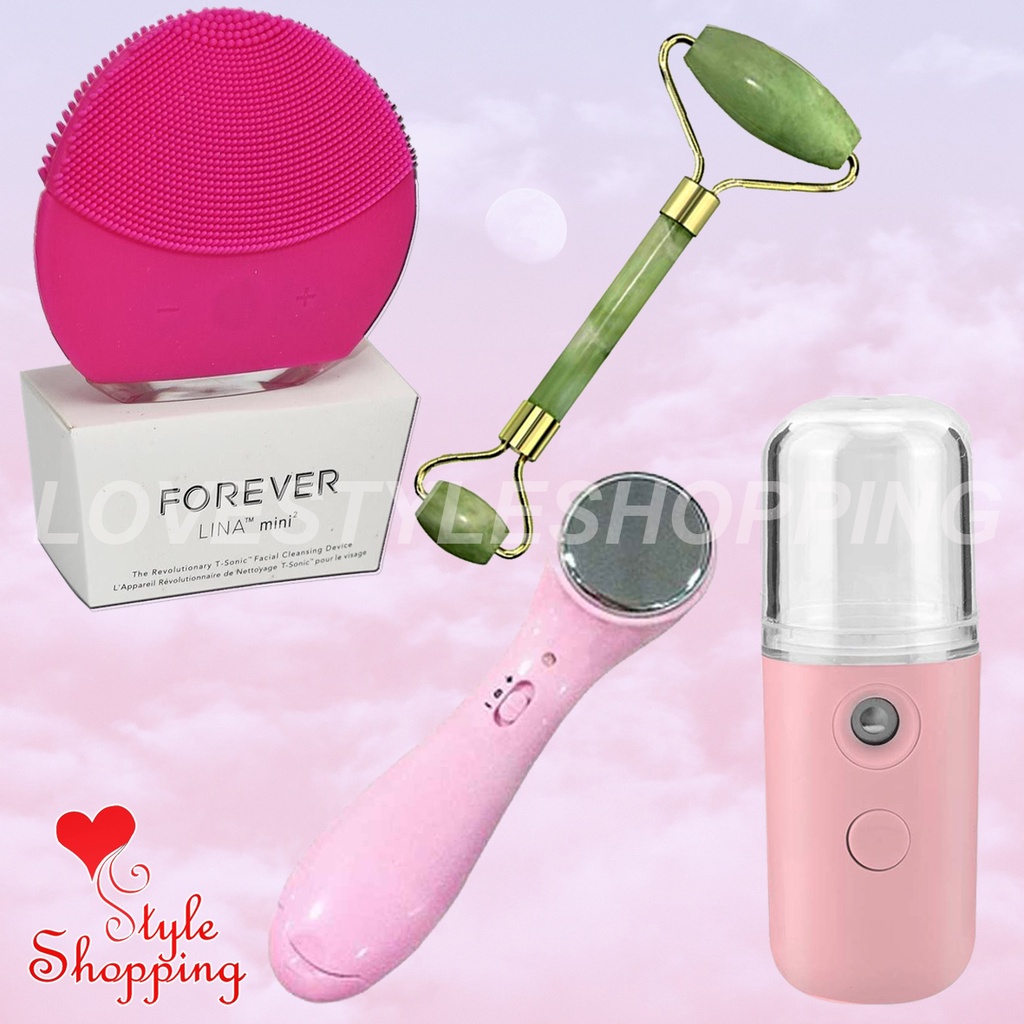 Jual Jade Face Roller / Ultrasonic Skin Electric Scrubber / Electric ...