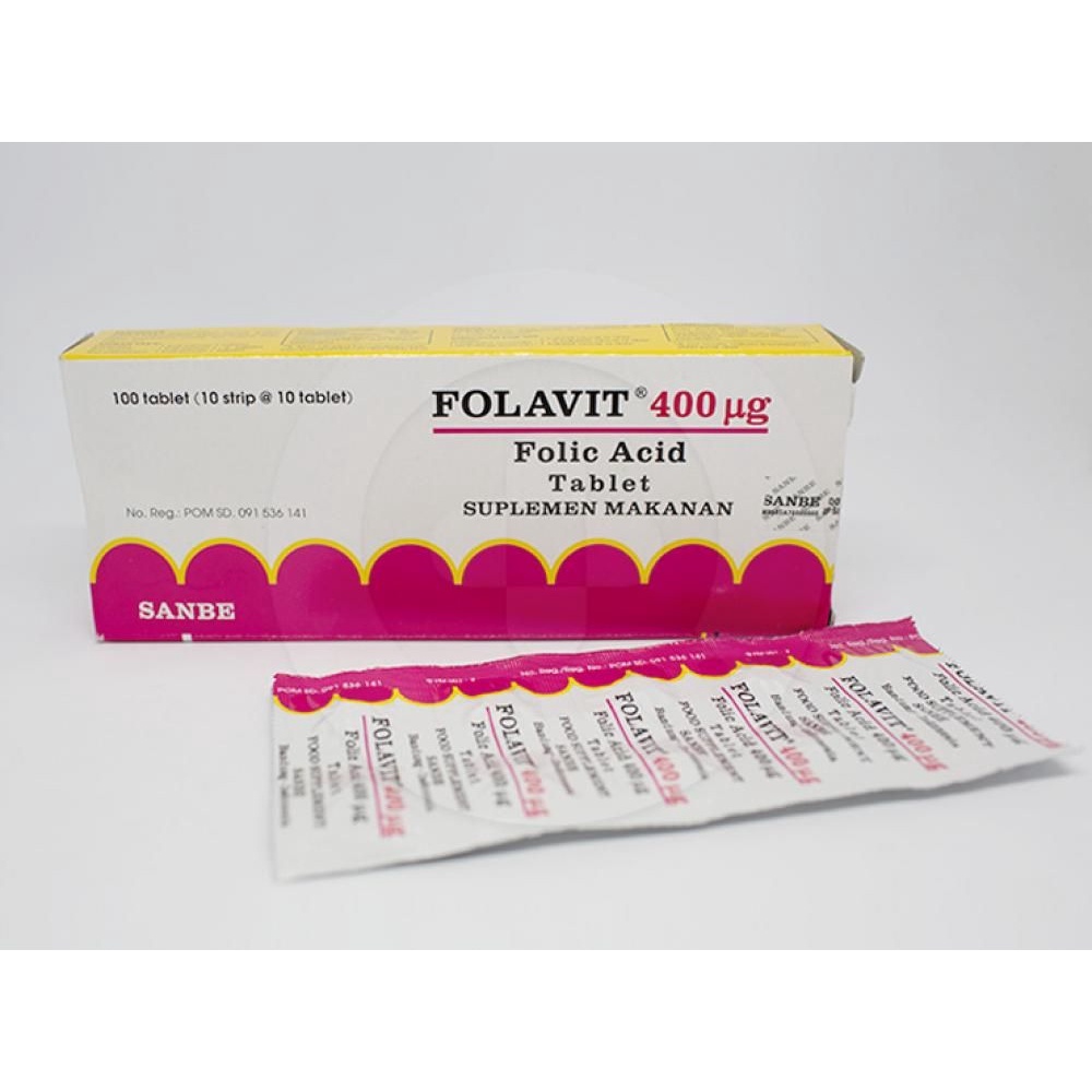 Jual FOLAVIT 400MG Tablet Per Strip Isi 10 | Shopee Indonesia