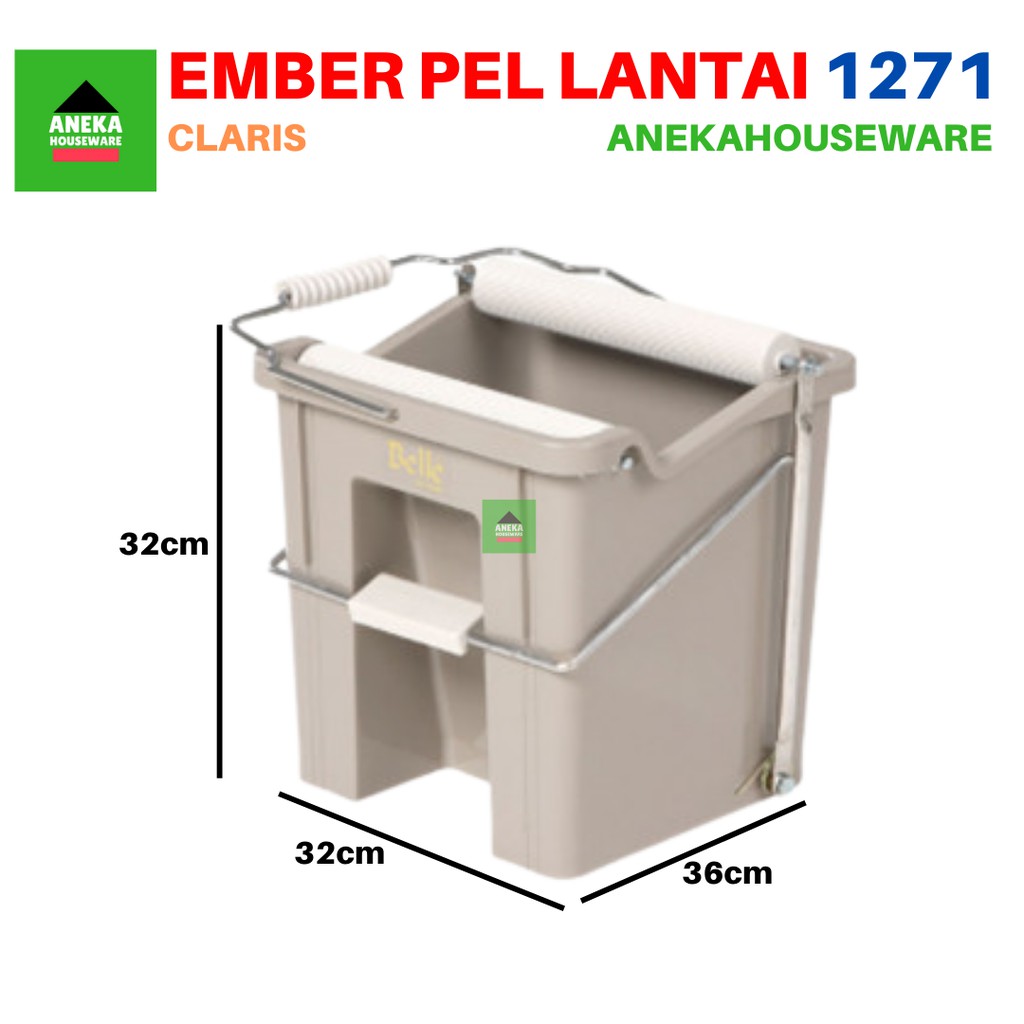 Jual Ember Pel Injak Belle Mop Bucket 15 Liter 1271 Claris | Shopee ...
