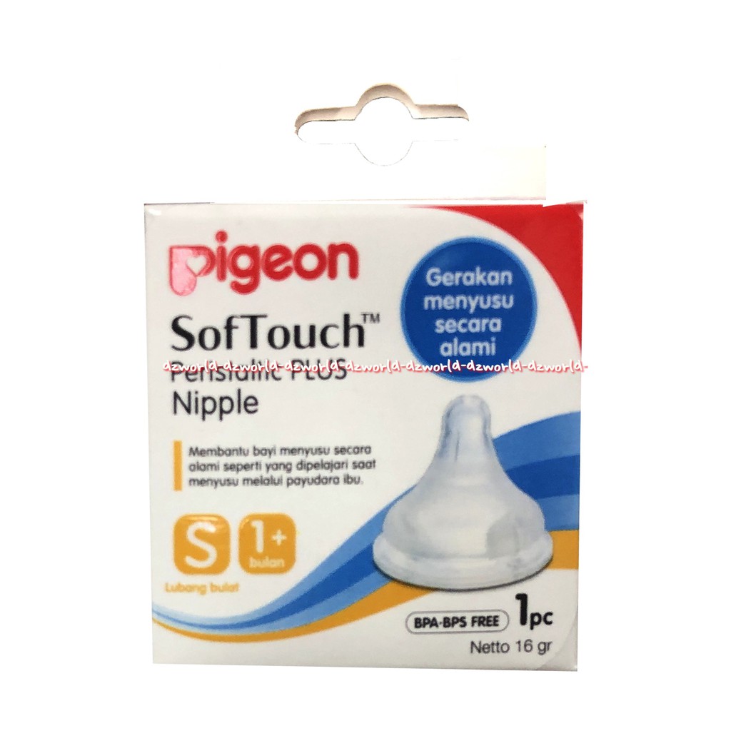 Jual Pigeon Nipple Peristaltic Plus Dot Pigeon Peristaltik Pigen Wide neck isi 1pcs | Shopee ...