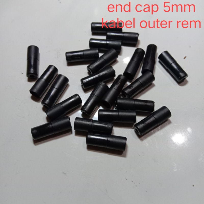 Jual end cap kabel outer rem 5mm atau ujung kabel luar rem hitam ...