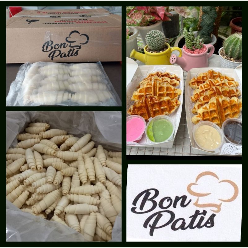 Jual croffle dough frozen Bonpatis croissant dough | Shopee Indonesia