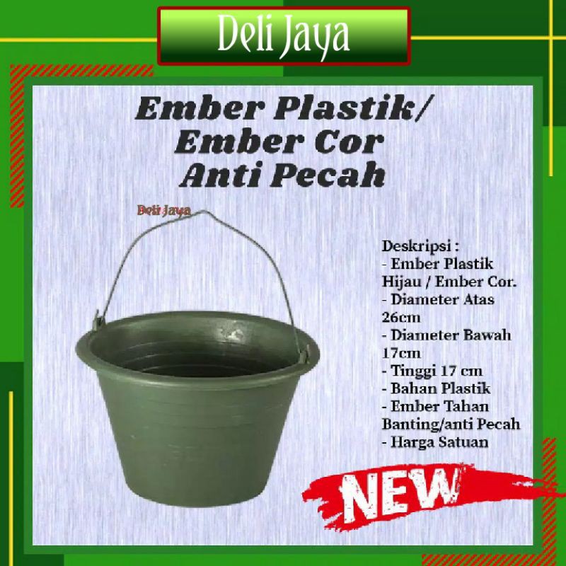 Jual Ember cor Ember Semen Ember Bangunan Hijau Tiga Roda Anti Pecah ...