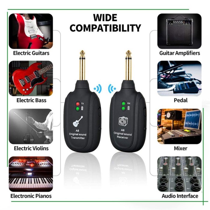 Jual Jack Transmitter Wireless Sound Transmitter Receiver UHF Tanpa ...