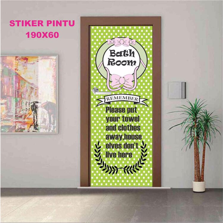 Jual Sticker Pintu Kamar Mandi Motif Remember | Shopee Indonesia
