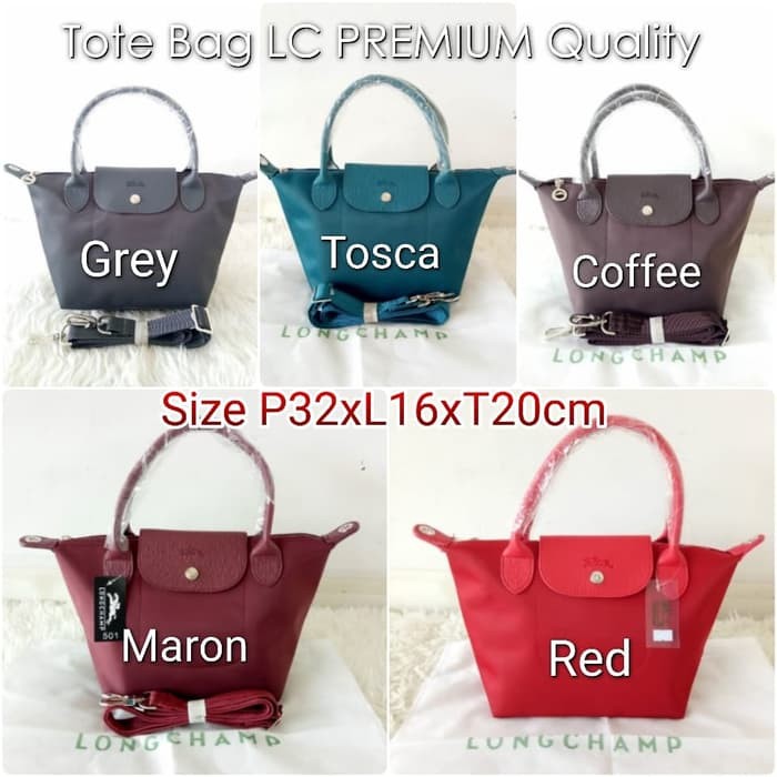 Jual LC501 Tas Tote Bag LC Neo Classic Size S Tali Panjang - Navy | Shopee Indonesia