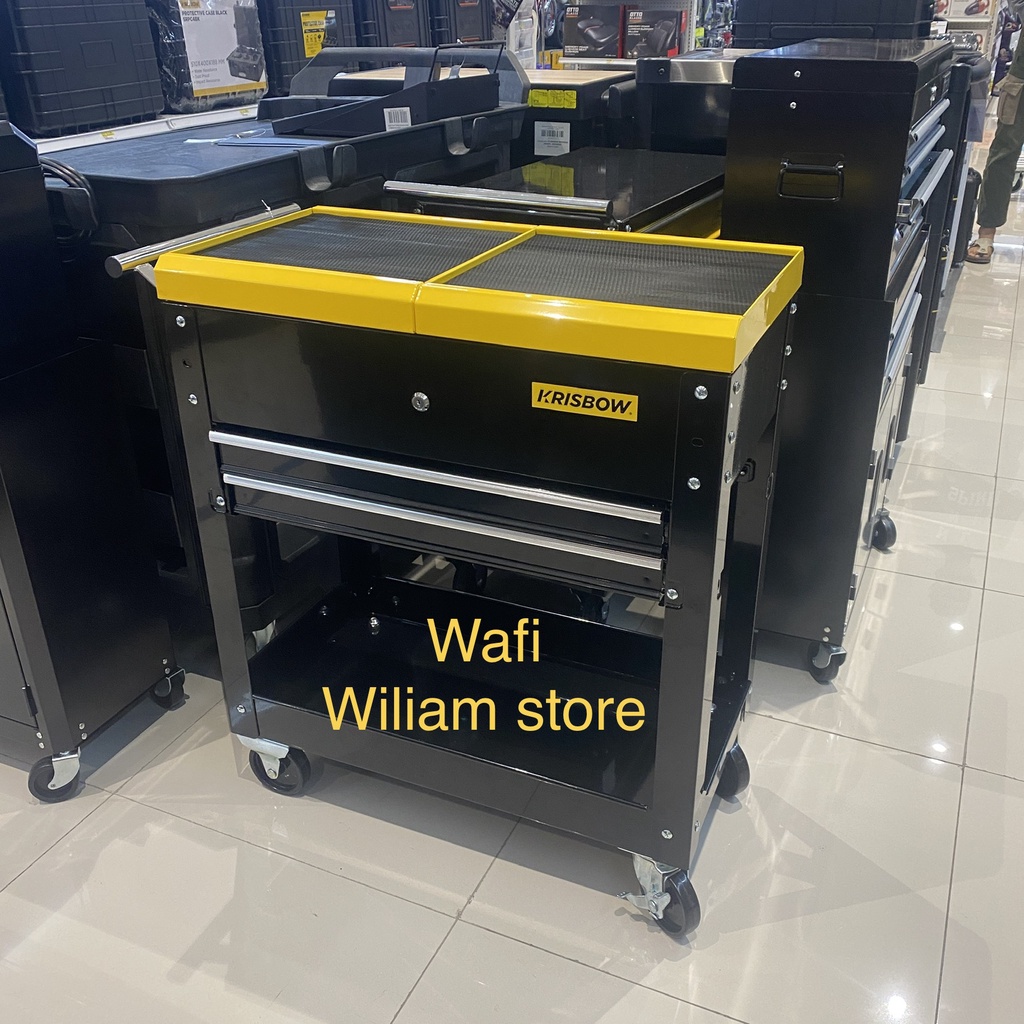Jual Krisbow lemari bengkel Perkakas Tool Box Cabinet Trolley 2 drawer | Shopee Indonesia
