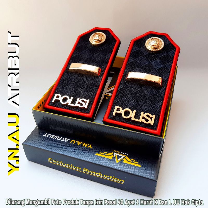 Jual ATRIBUT POLRI / PANGKAT UPACARA PDU IPDA POLRI LIST MERAH ...