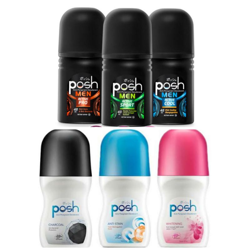 Jual POSH Deodorant Roll On 50ml / deodoran men 50ml / deo lotion ...