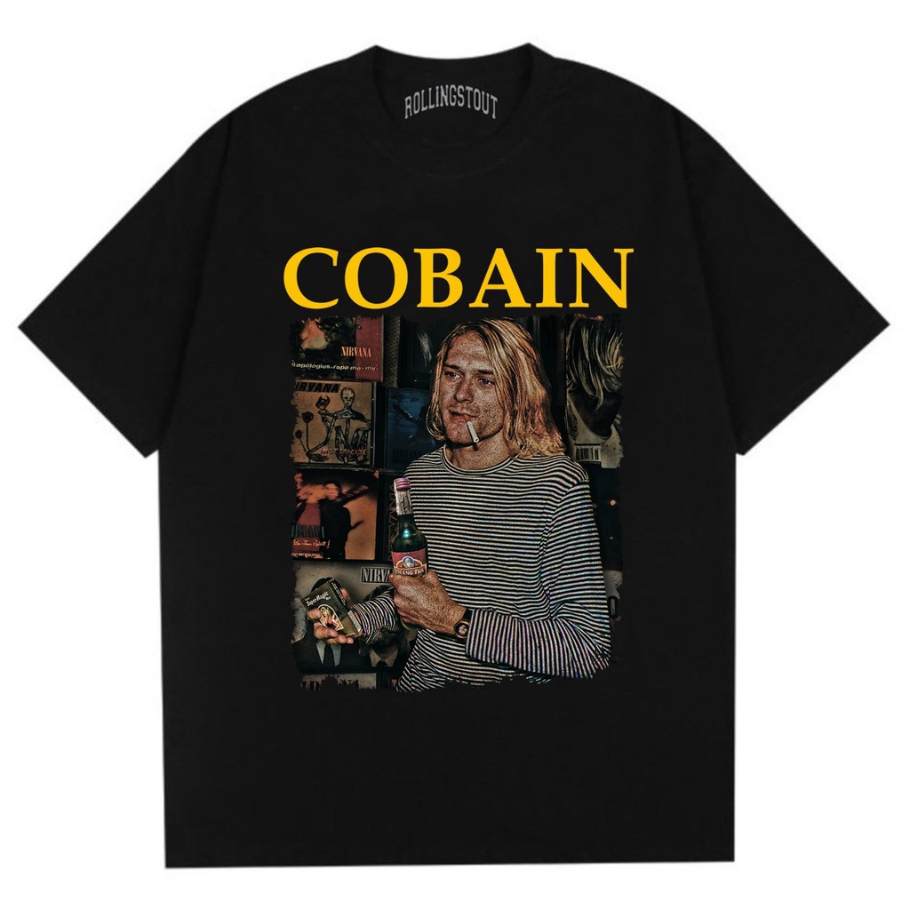 Jual Rollingstout Tshirt - Nirvana Series | Kaos Band | Parodi | Kurt ...