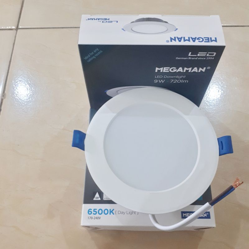 Jual Lampu LED Panel 9 Watt 9w MEGAMAN Downlight IB Tanam Bulat 4" Inch ...