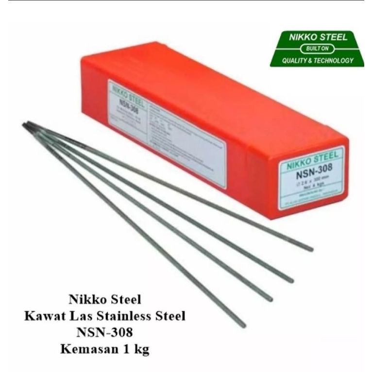 Jual Kawat Las Stainless NSN 308 / NSN-308 2.0mm 2.6mm 3.2mm Nikko ...